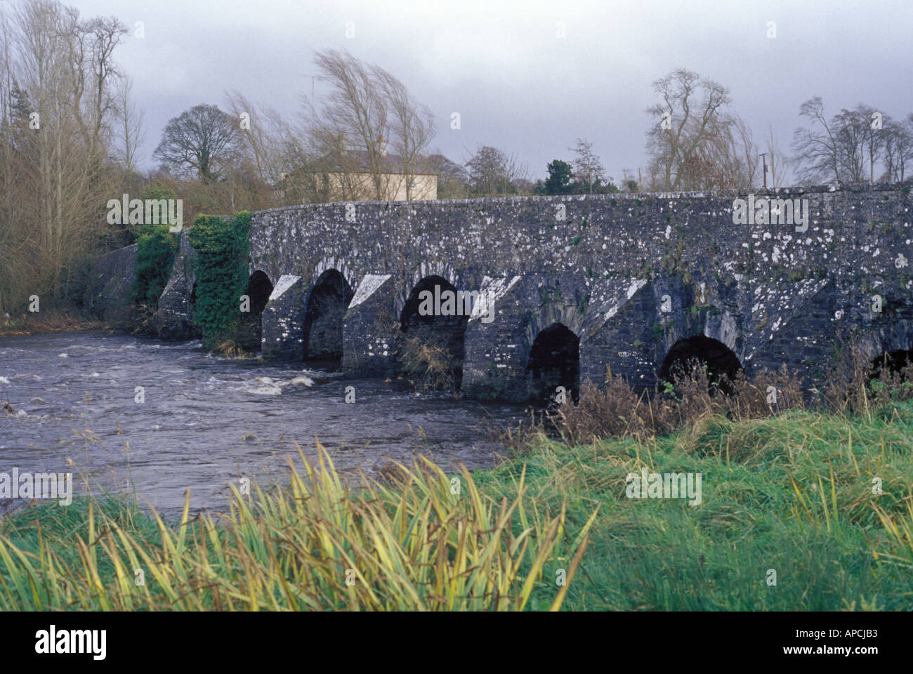 Kilcarne Bridge crossing the Boyne River in Navan County Meath Ireland ...