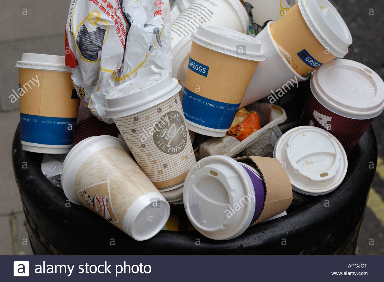 Fast Food Litter Bin High Resolution Stock Photography and Images - Alamy