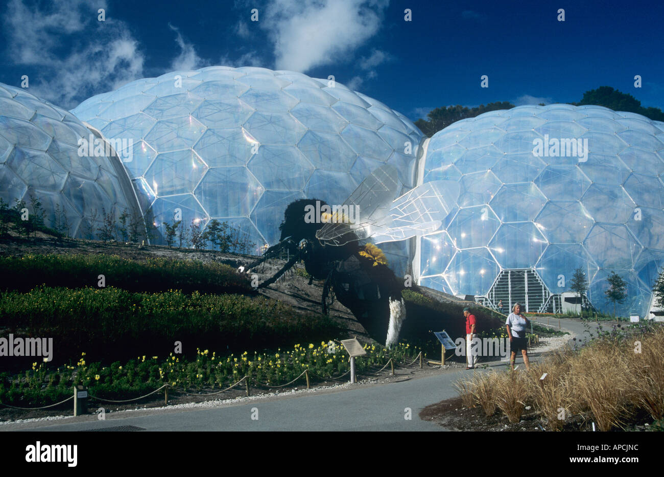 Giant Wasp Model outside the Humid Tropics Biome, Eden Project, near St ...