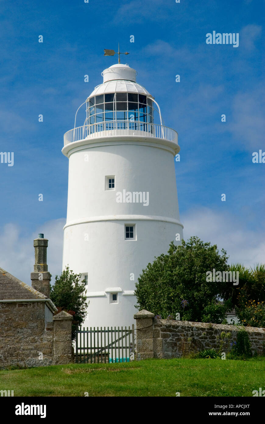 St Agnes lighthouse Isles of Scilly England UK Stock Photo - Alamy