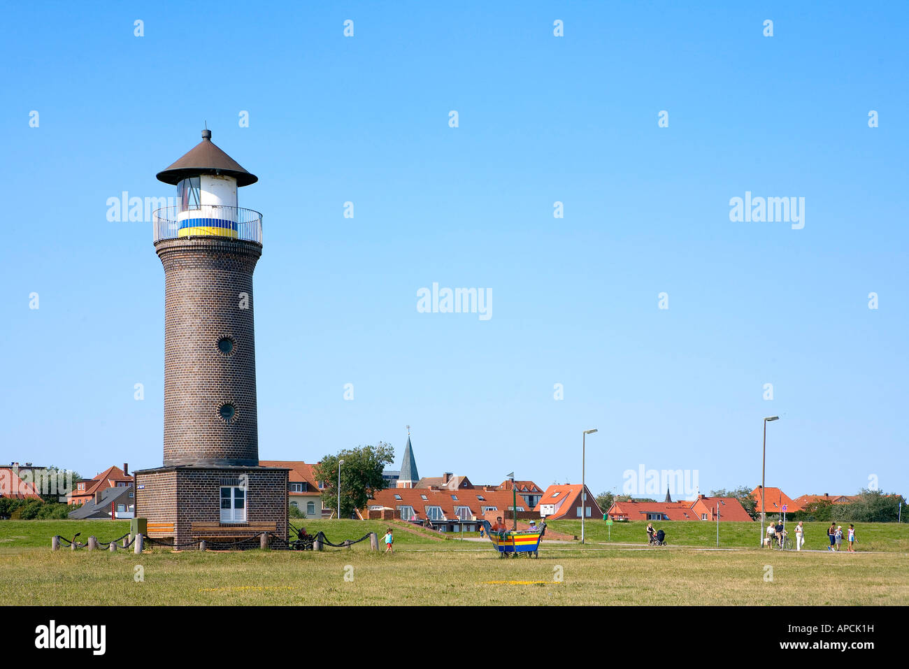 Lighthouse, Juist, the East Frisians, Germany Stock Photo - Alamy