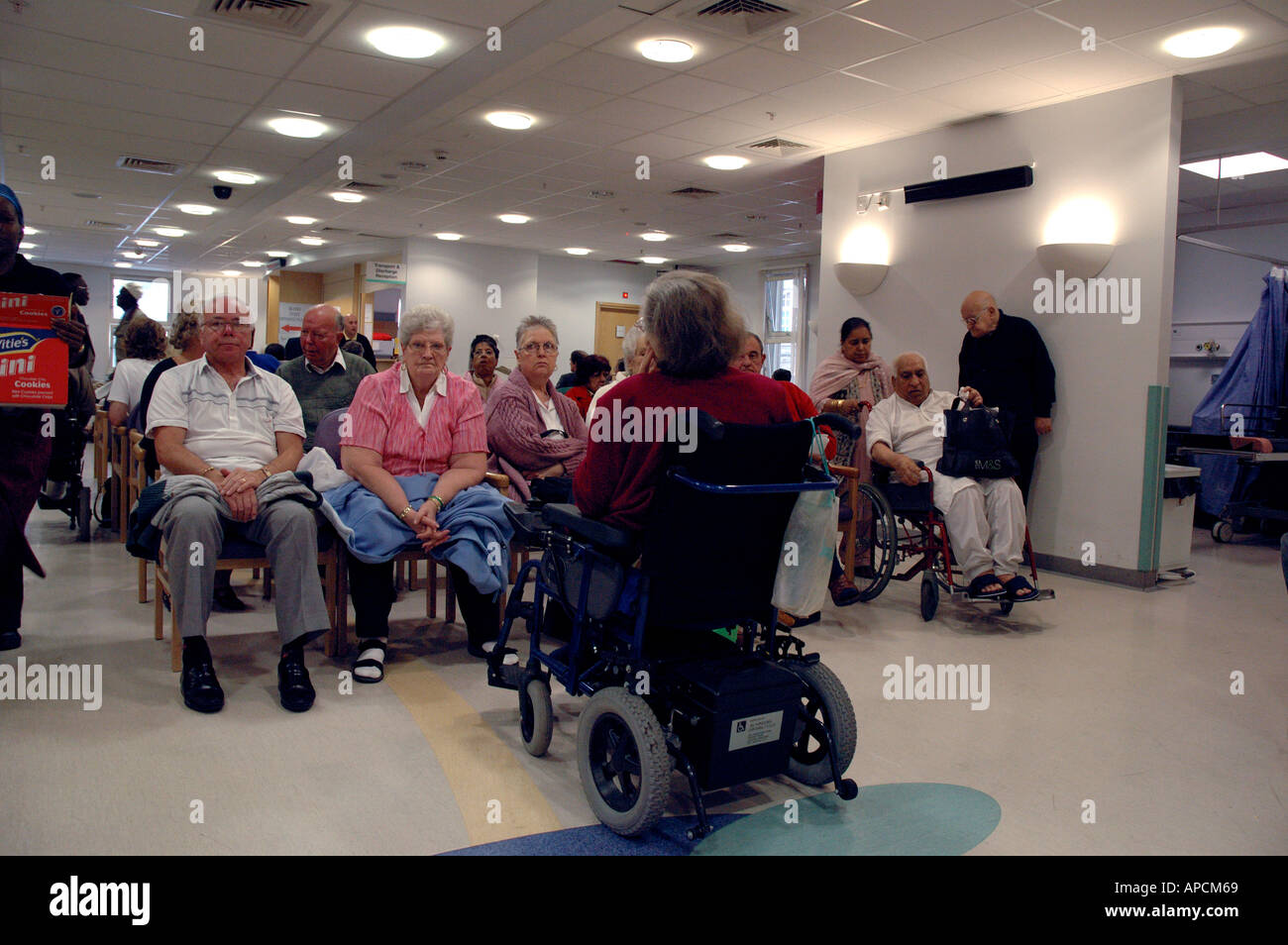 waiting room at large South London Hospital South London Stock Photo ...