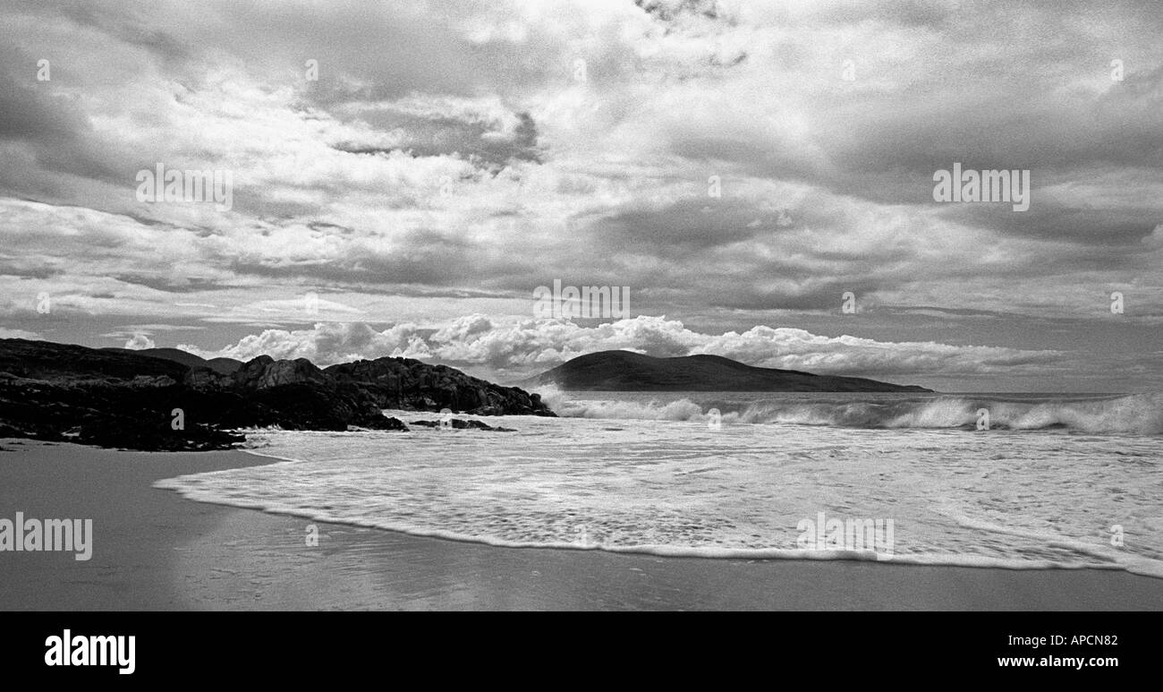 Surf on a Harris beach Stock Photo - Alamy
