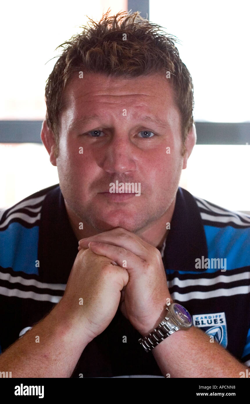Cardiff Blues rugby team Director of Coaching David Young Stock Photo ...