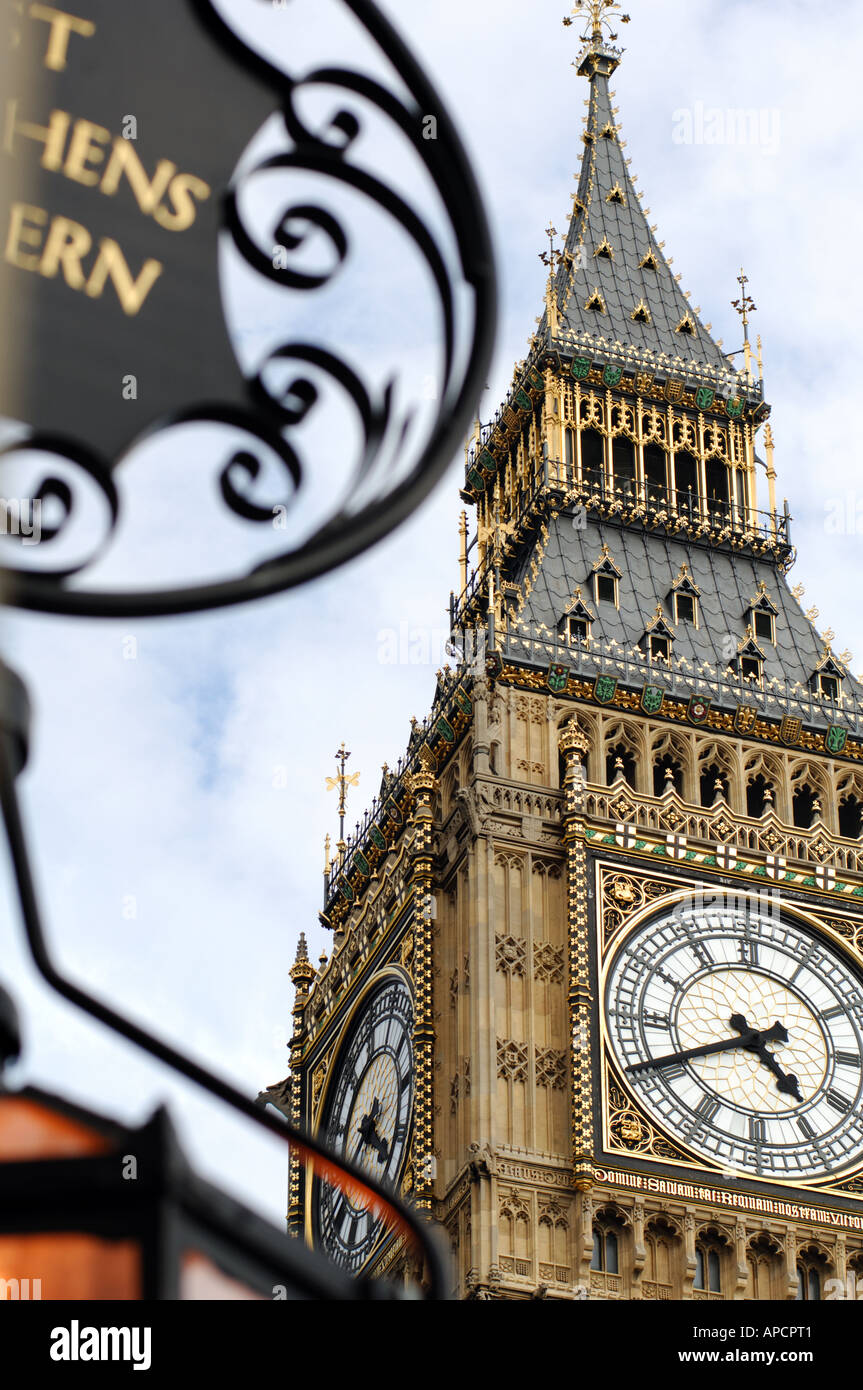 the big ben clock tower at the houses of parliament London silenced ...