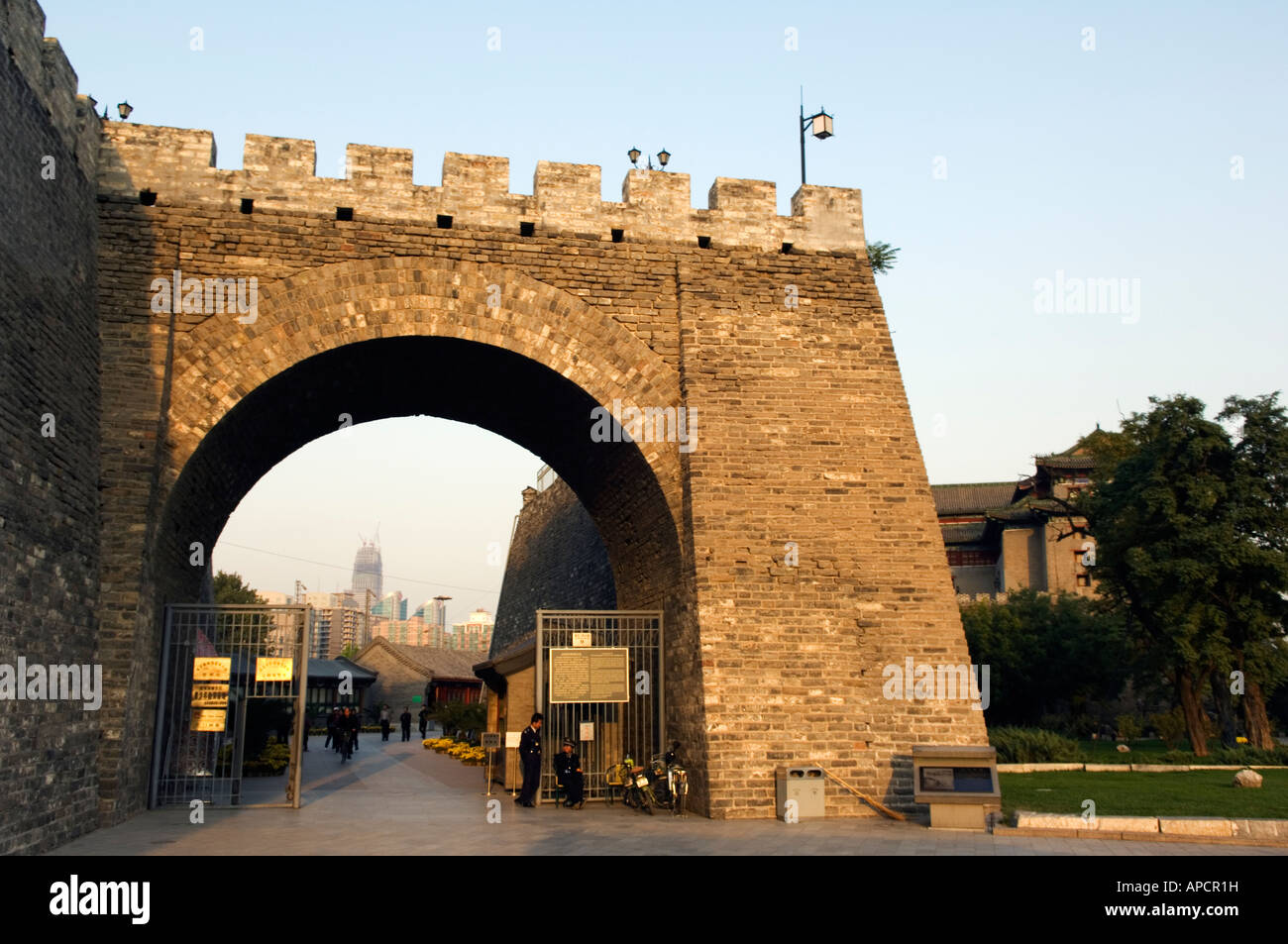 Ming Dynasty city wall gate Beijing China Stock Photo - Alamy
