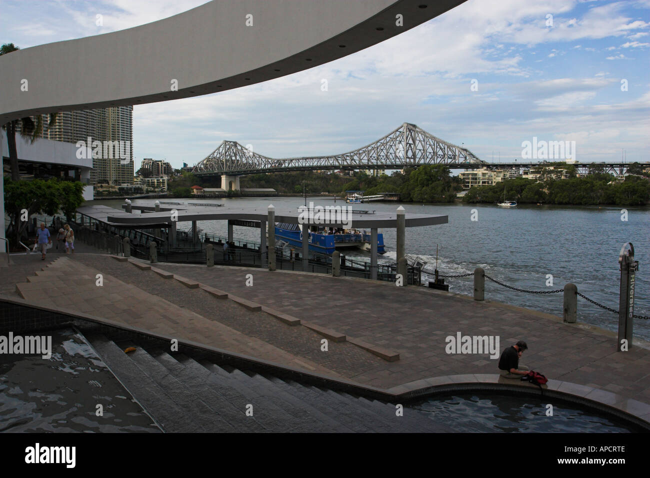View along the Brisbane River from the Riverside Centre to the Story ...