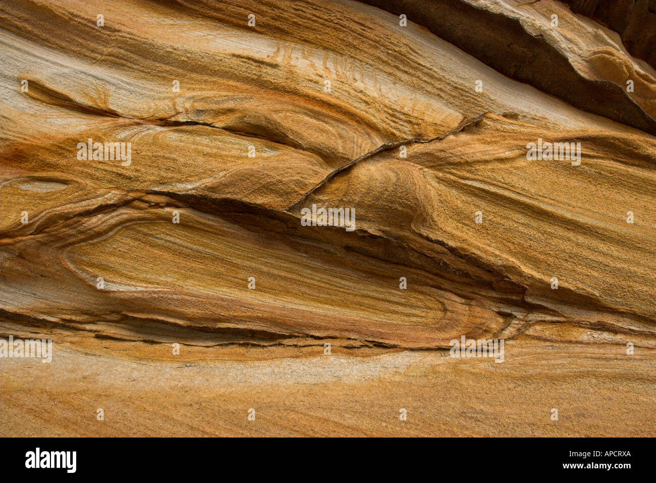 Patterns in sandstone cliff face at Cronulla Sydney NSW Australia Stock ...