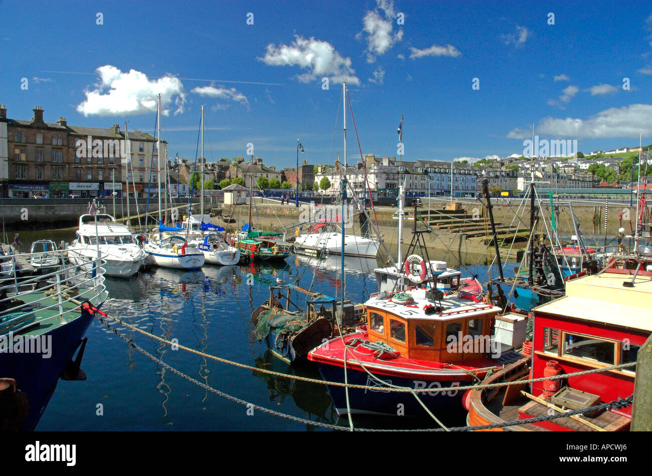 Harbour Rothesay Isle of Bu Stock Photo - Alamy