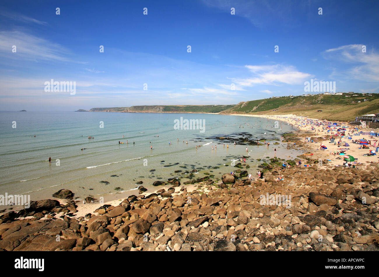 Cove penwith cornwall beach summer hi-res stock photography and images ...