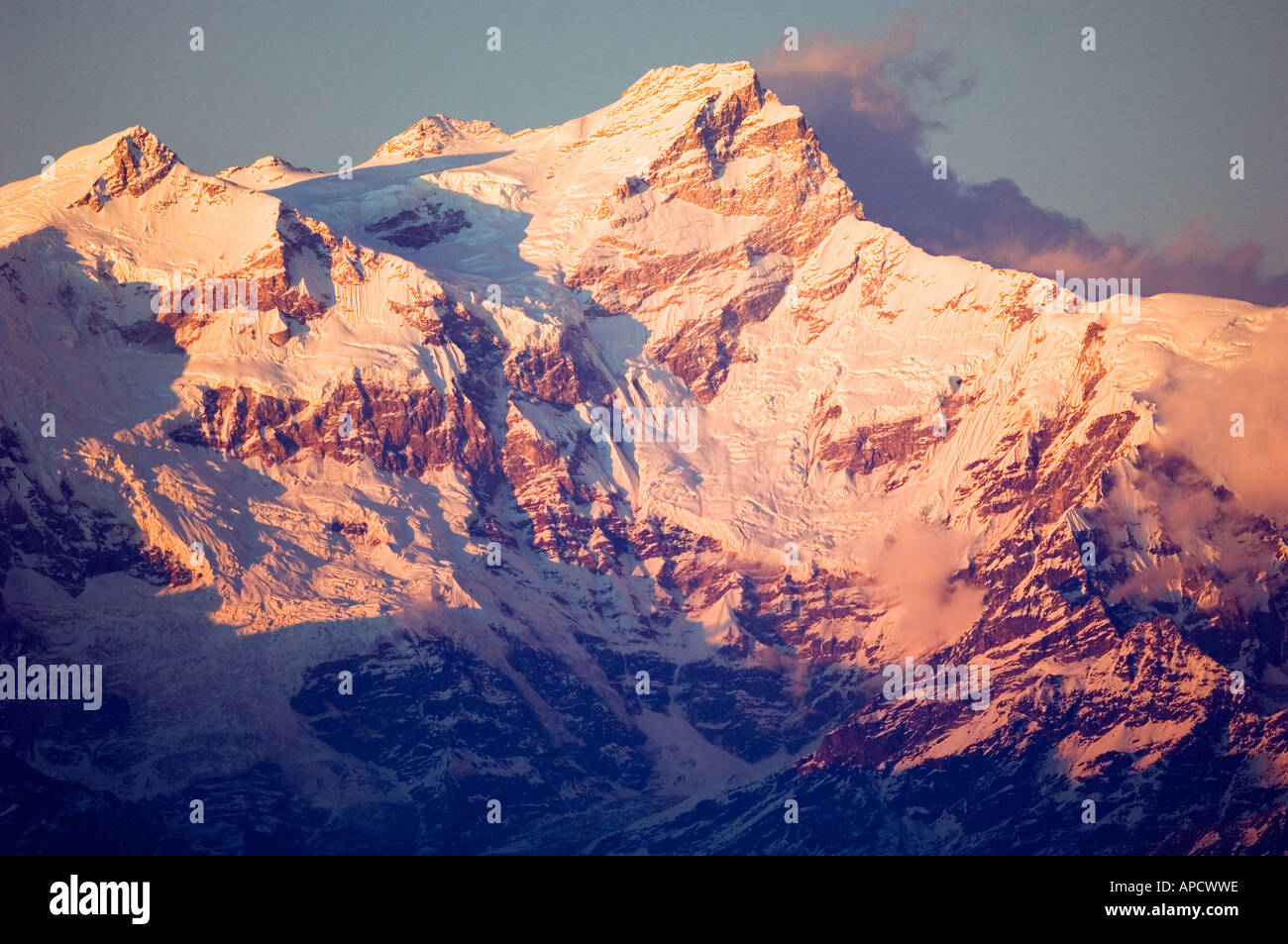 Himalaya Himalayan SUNSET Kathmandu valley seen of Bandipur landscape ...