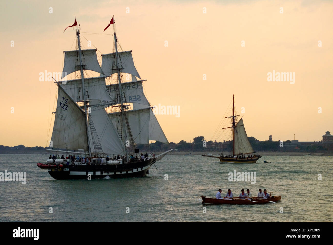Evening maritime vessel display and Trafalgar battle re-enactment in ...