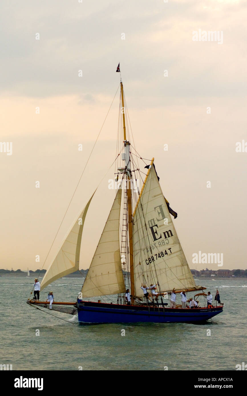 Evening maritime vessel display and Trafalgar battle re enactment in ...