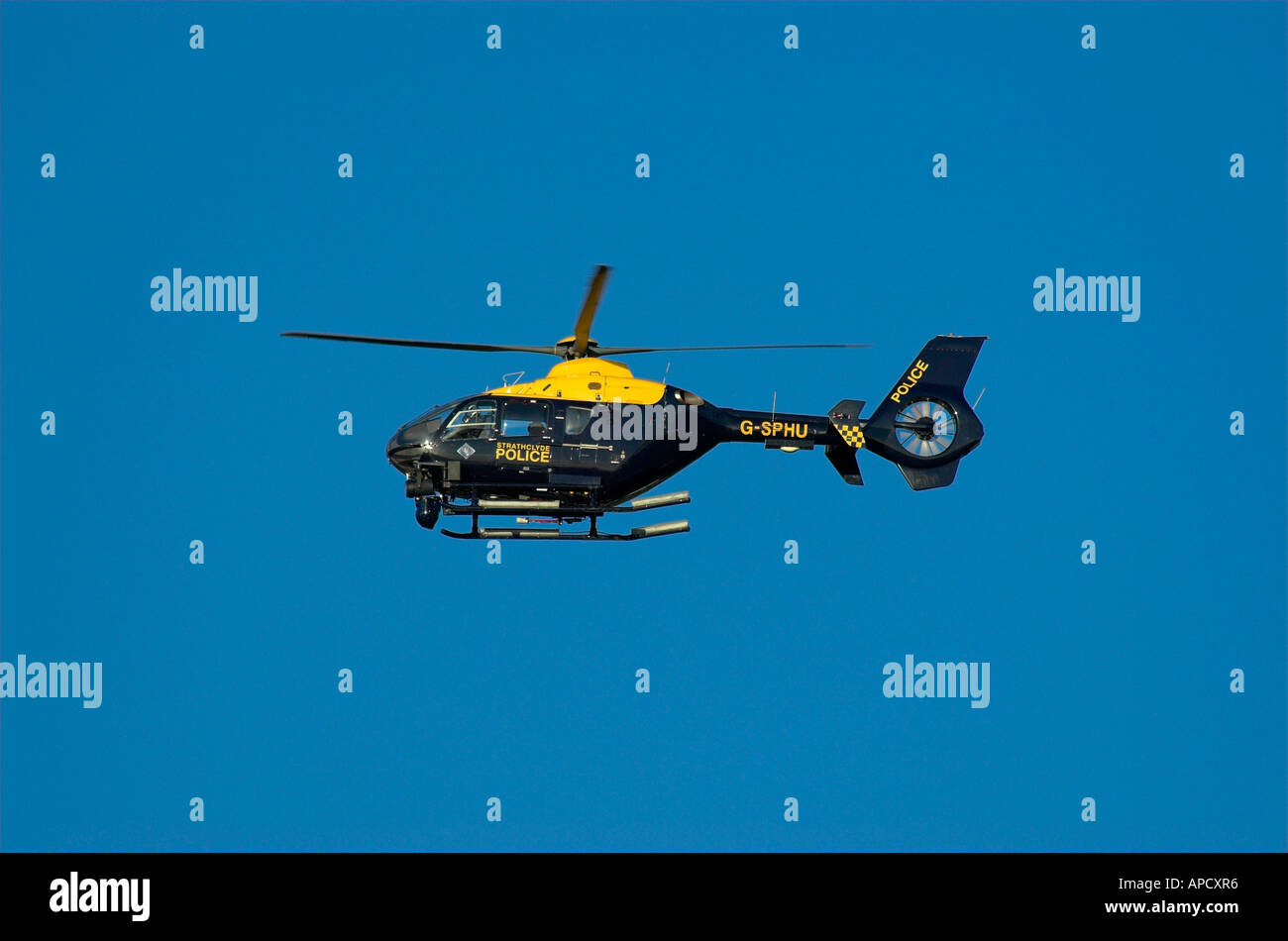 Strathclyde Police Helicopter Eurocopter EC135T2 G-SPHU over Milngavie ...