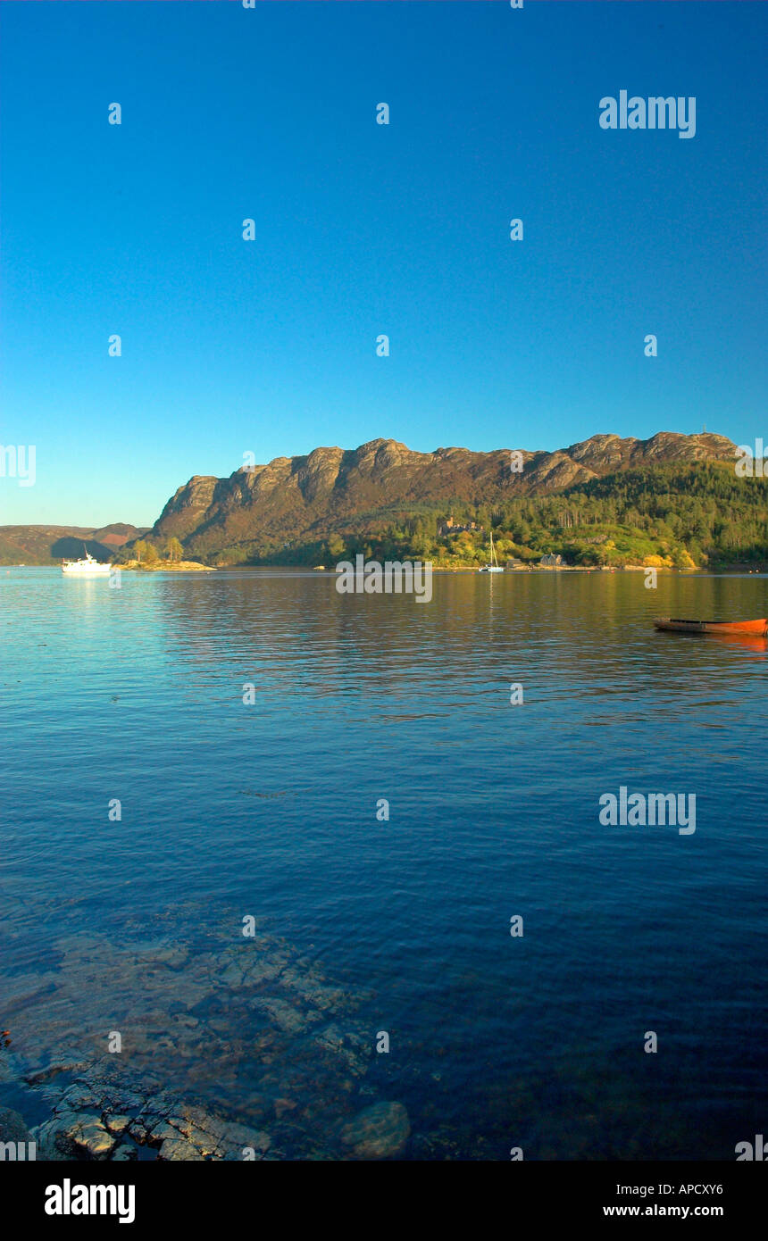 Loch Carron at Plockton Highland Stock Photo - Alamy