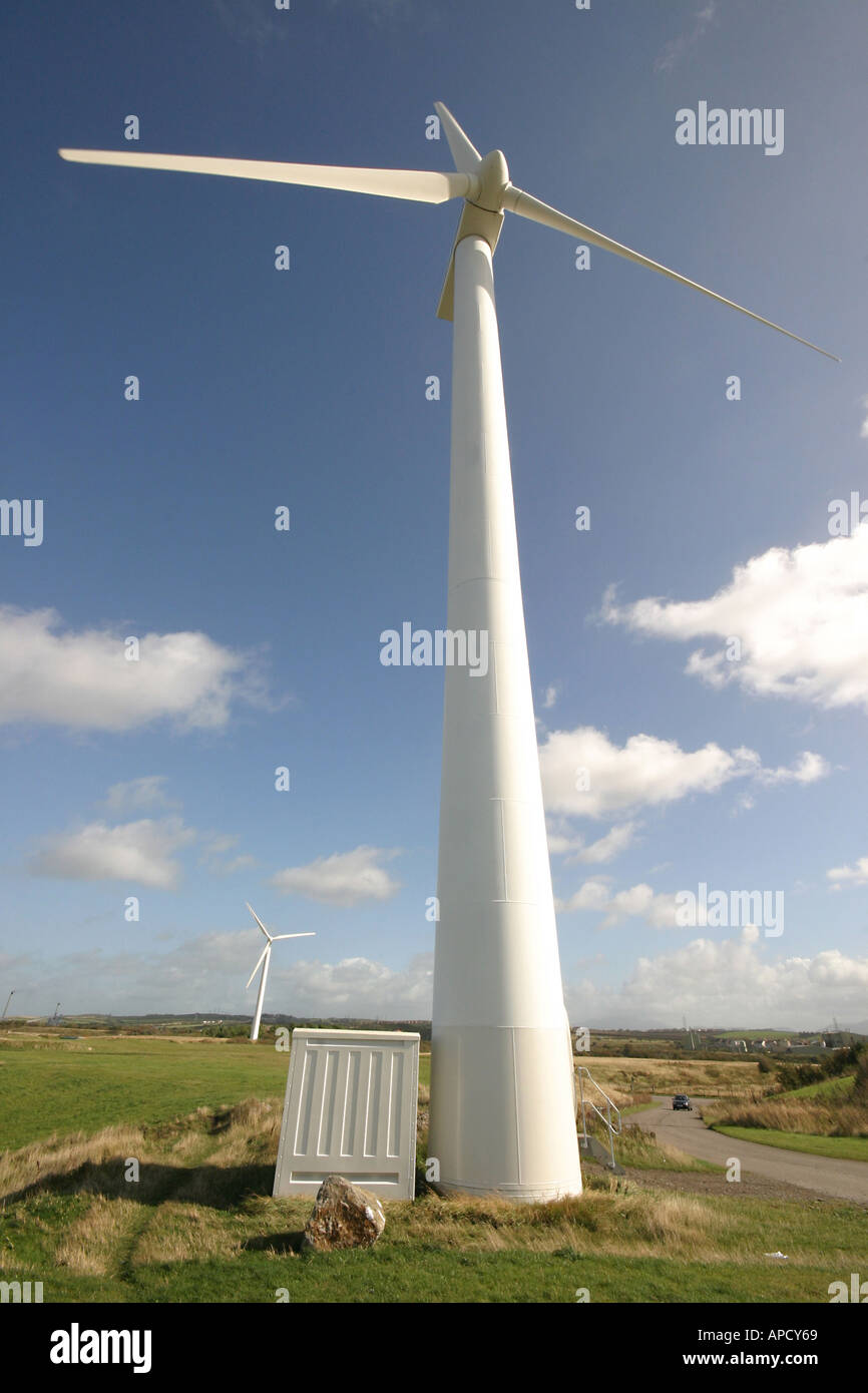 wind turbine in workington cumbria uk Stock Photo - Alamy