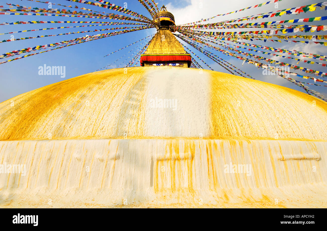 STUPA of Bodhnath Bodnath Boudhanath largest Buddhist stupa Nepal ...