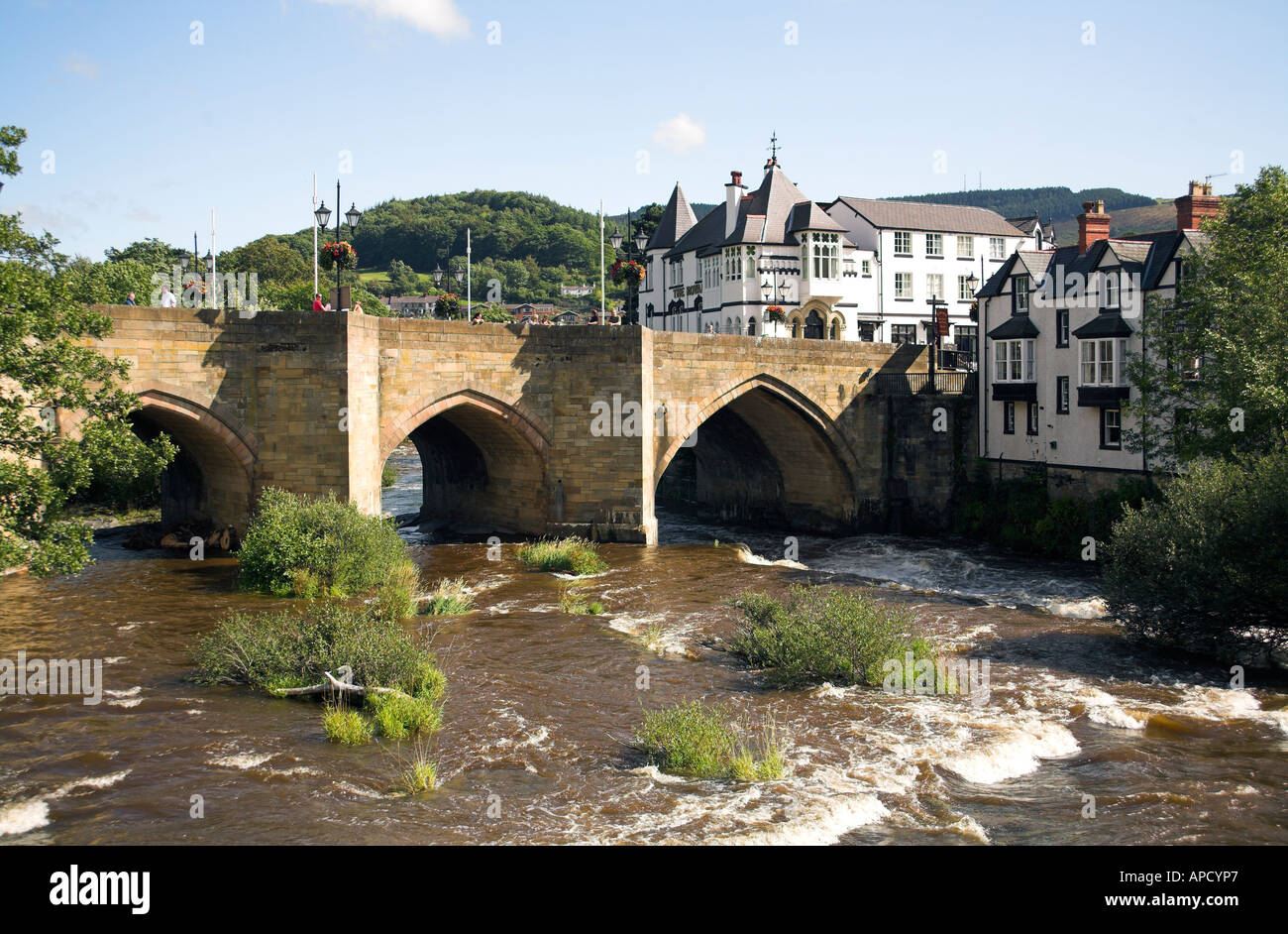 River Dee Bridge North Wales Stock Photo - Alamy