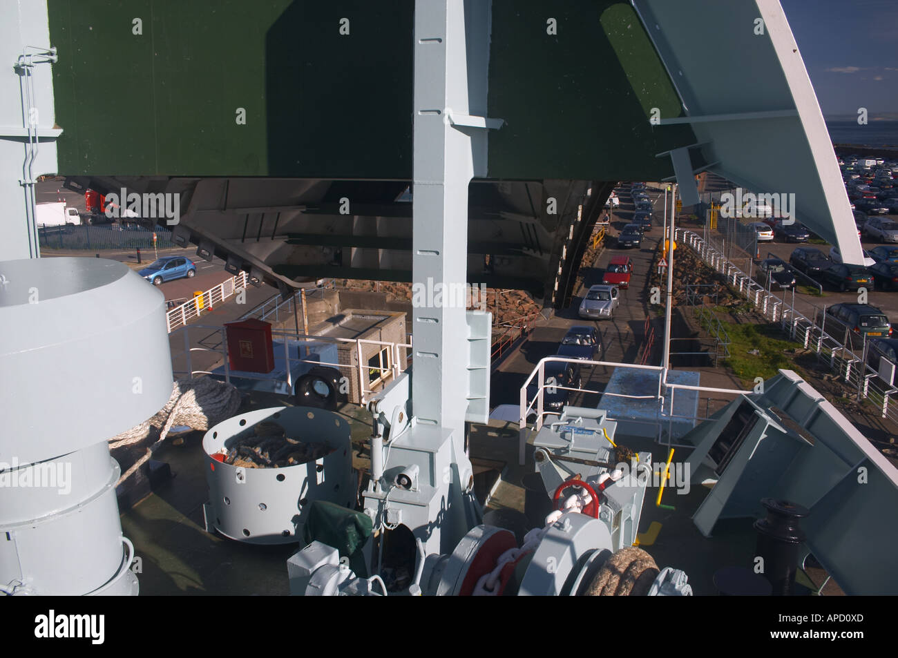 Car ferry loading Stock Photo - Alamy
