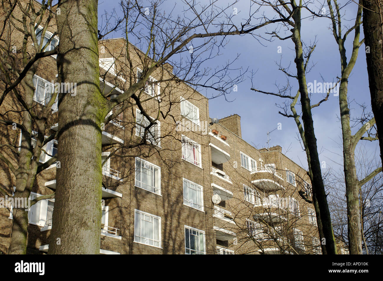 Generic housing block in Clapham South United Kingdom on Tuesday 22nd ...
