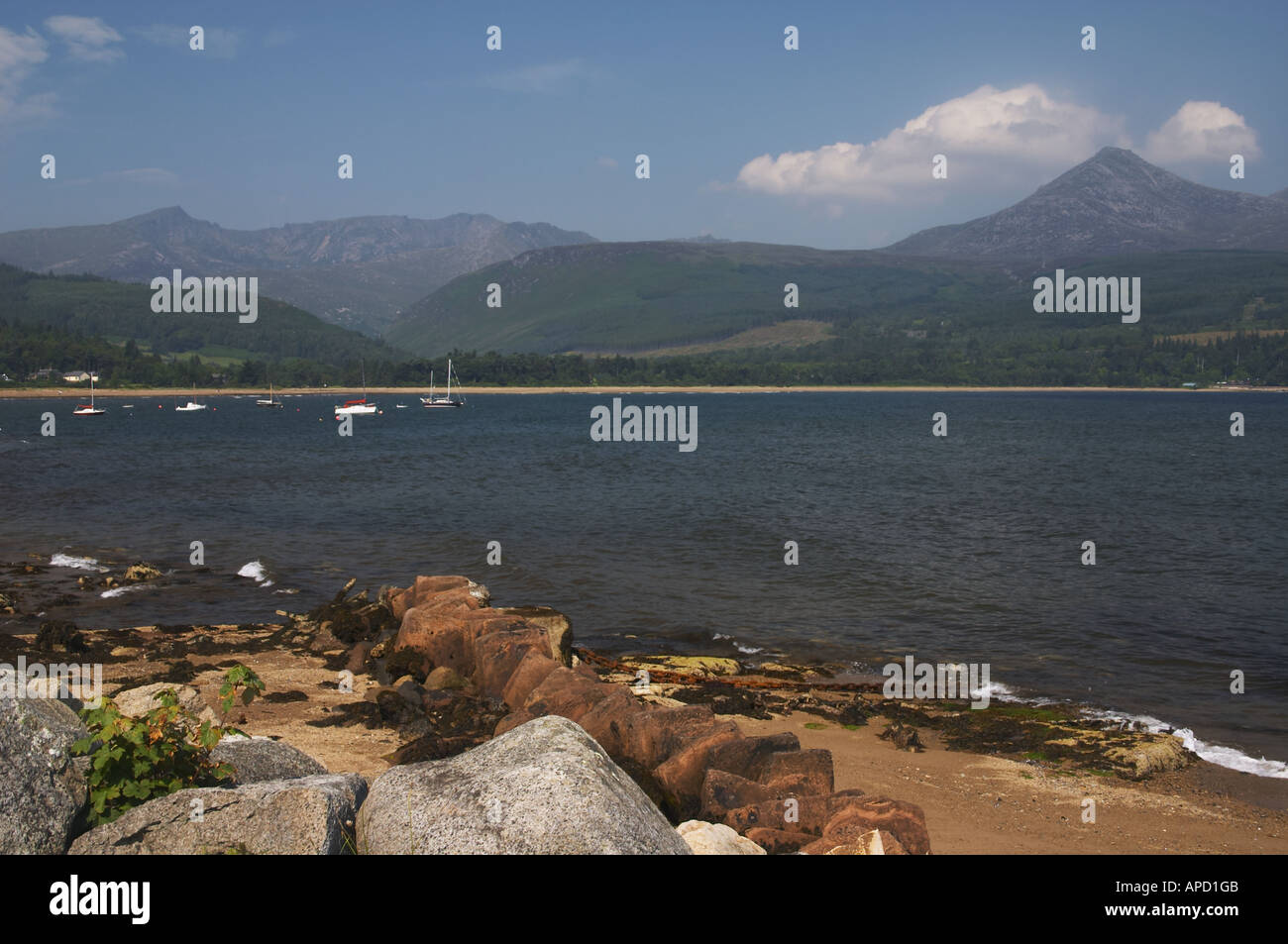 Brodick Bay Isle of Arran Stock Photo - Alamy