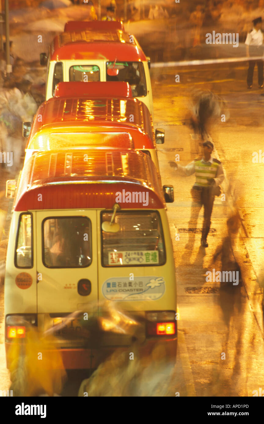 Mini Bus Hong Kong Stock Photo - Alamy