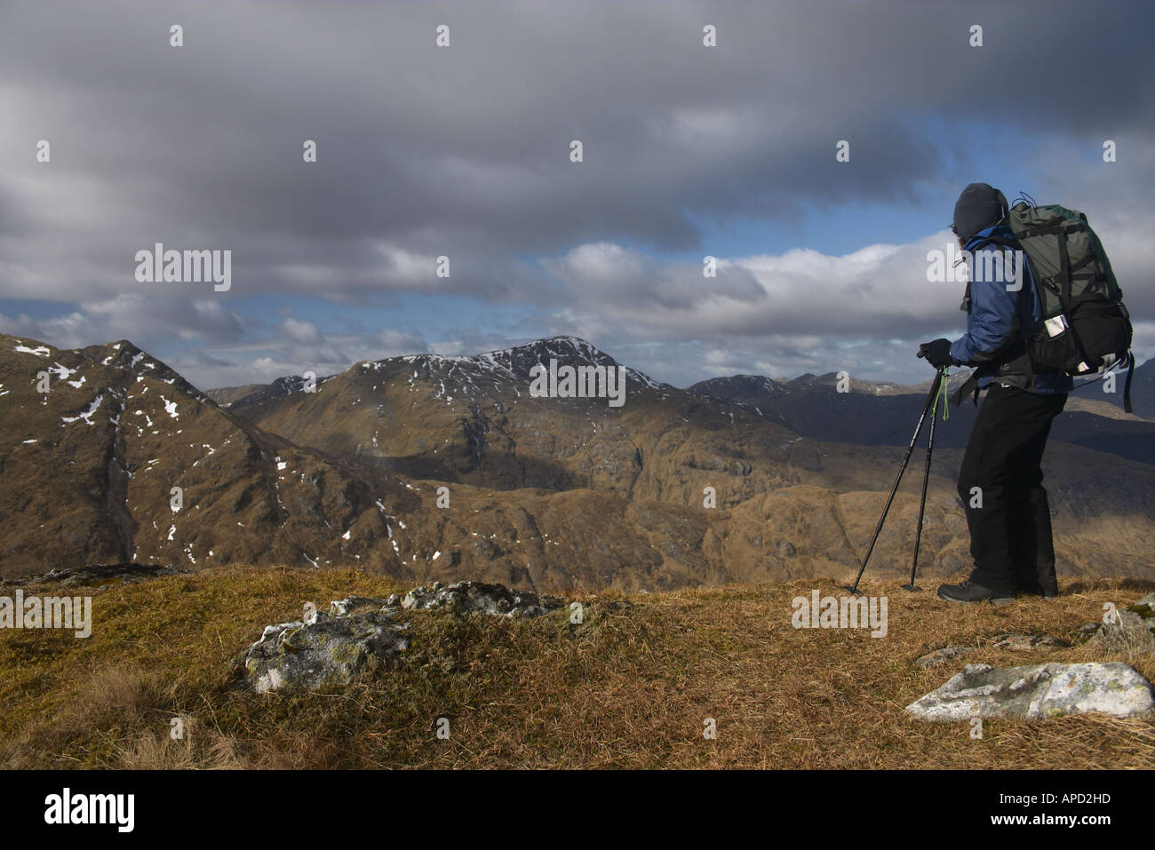 Hiking in the Western Highlands Stock Photo - Alamy