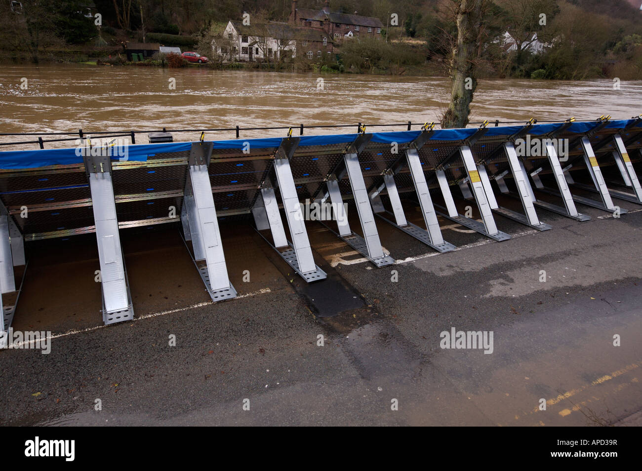 Ironbridge flood barrier hi-res stock photography and images - Alamy
