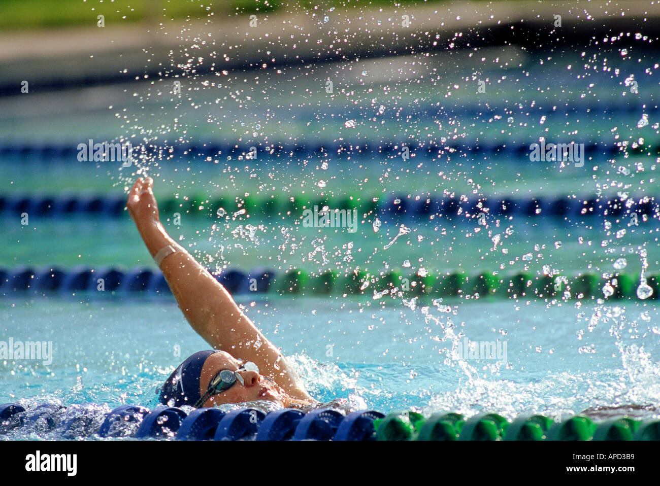 Backstroke man hi-res stock photography and images - Alamy