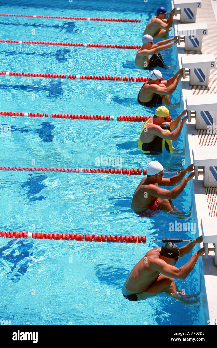 Sport Swimming Start Backstroke Stock Photo - Alamy
