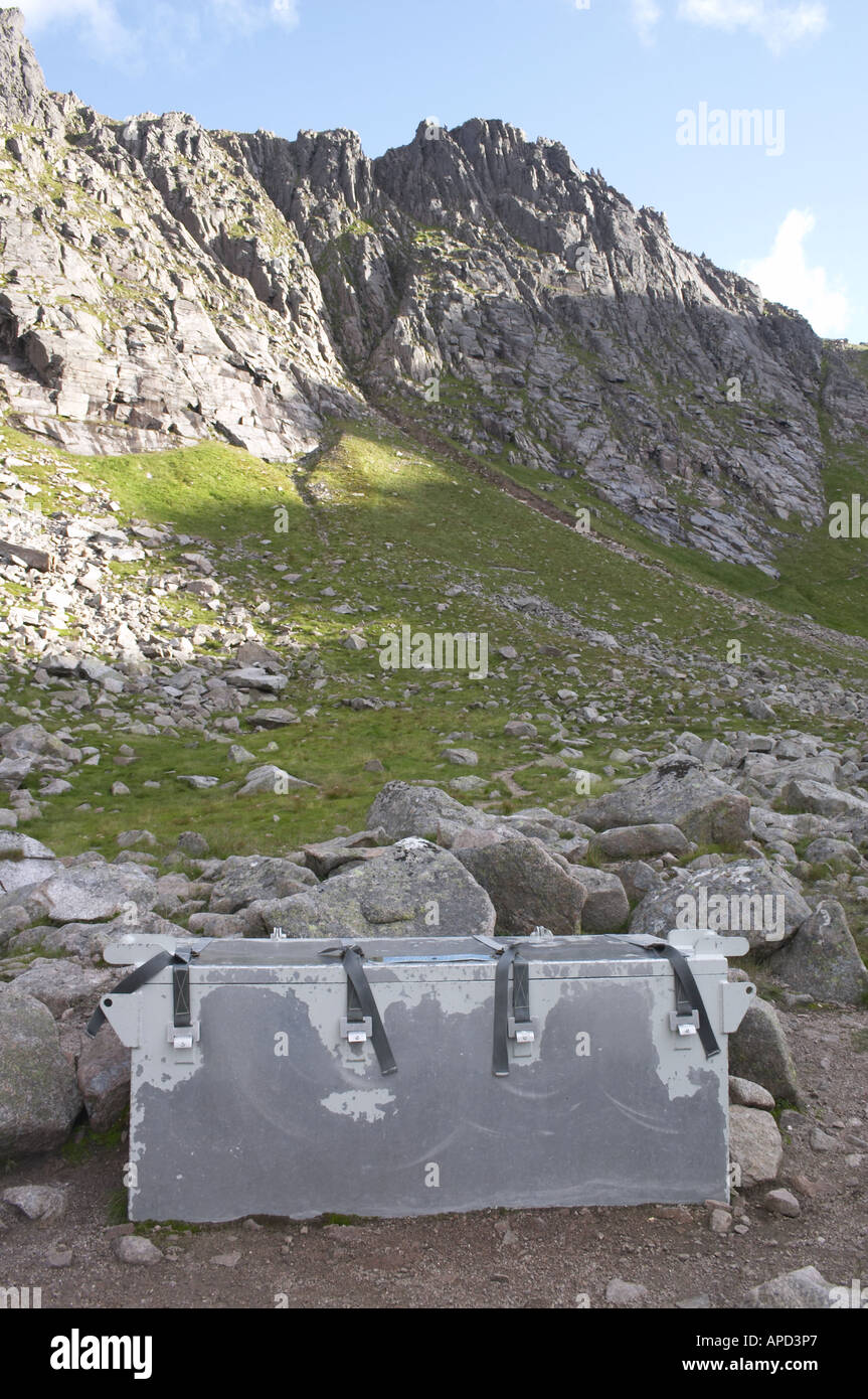 Mountain rescue box Stock Photo - Alamy