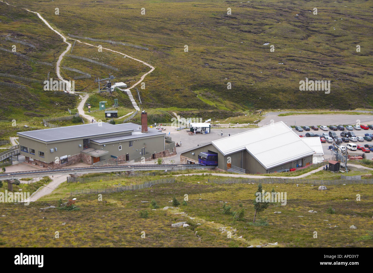 Funicular railway, Cairn Gorm Mountain Resort, Coire Cas, Scotland ...