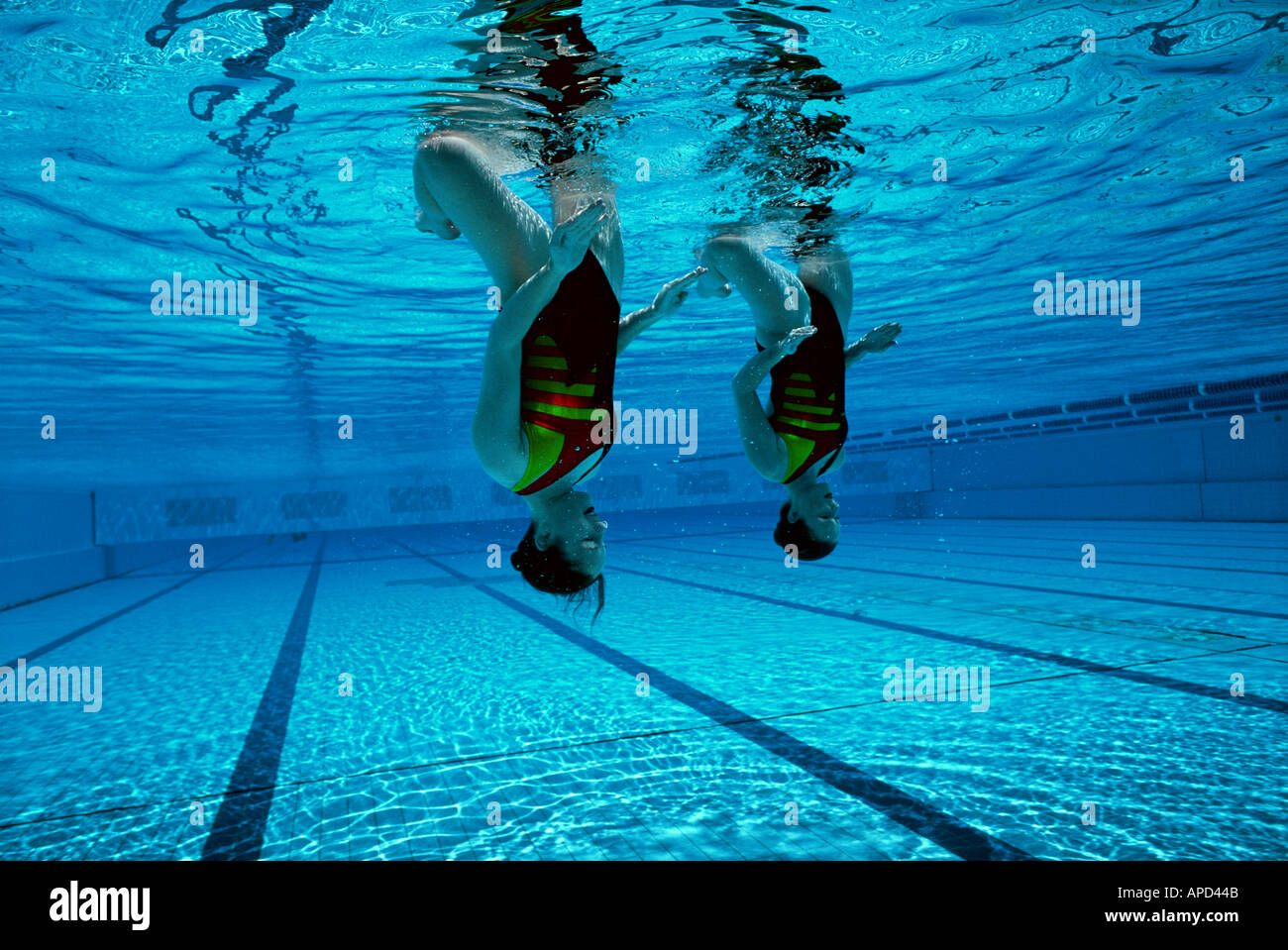 Synchronized swimming underwater hi-res stock photography and images ...