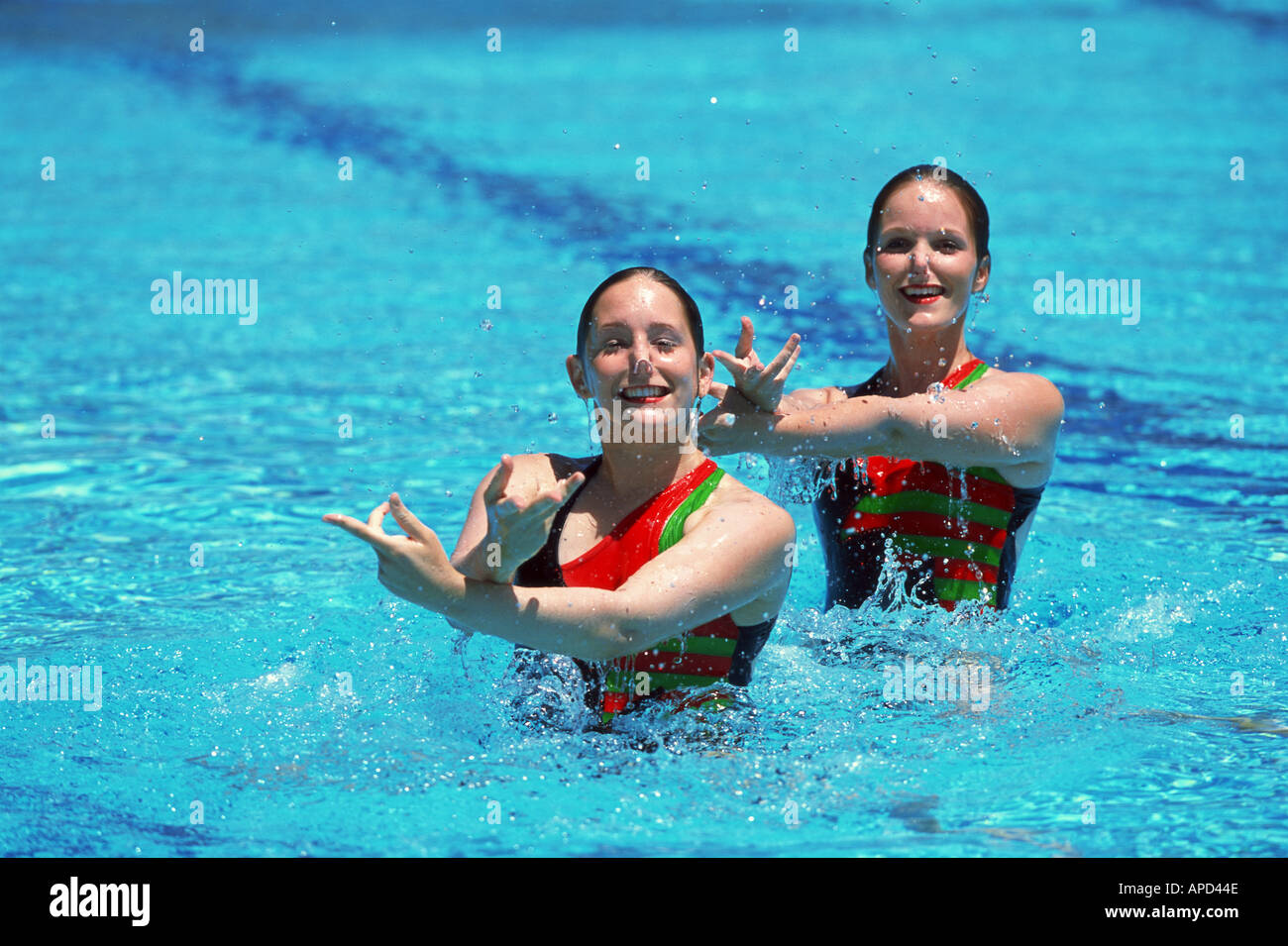 Synchronised posing hi-res stock photography and images - Alamy