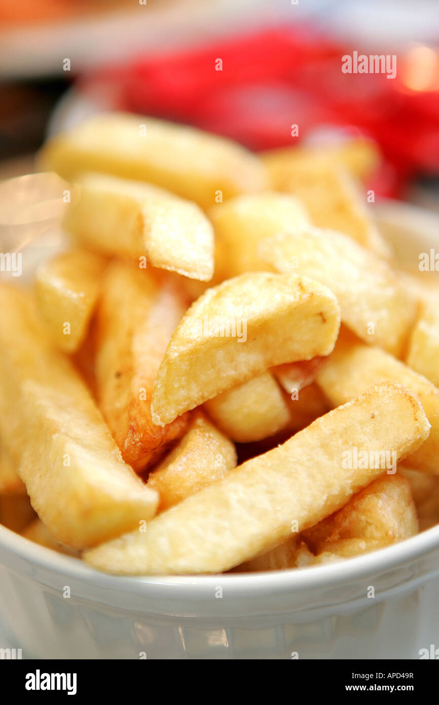 Chips In A Bowl Stock Photo - Alamy