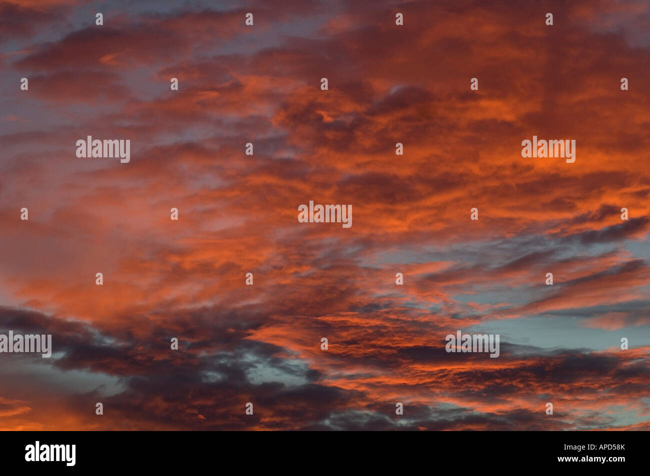 Sunset over southern england one autumn night Stock Photo - Alamy