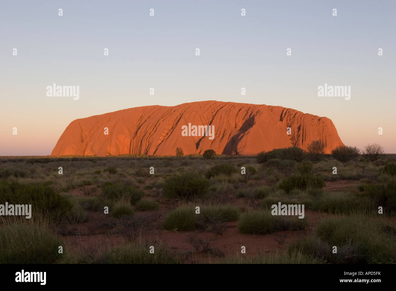 Sunset at Uluru - (Ayers Rock Stock Photo - Alamy