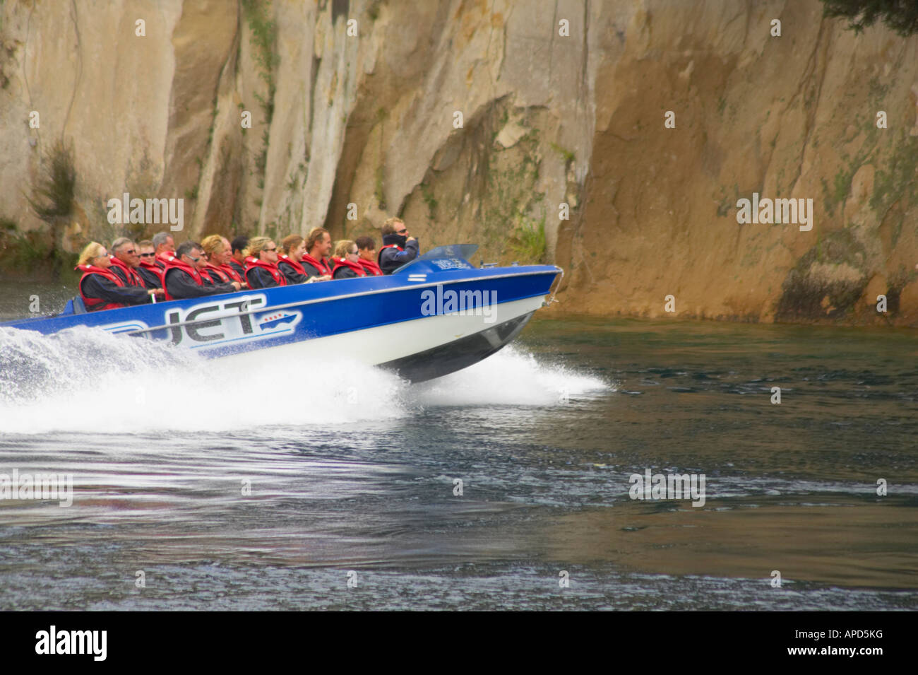 Huka Jet, Huka Falls, Waikato River, Taupo, New Zealand Stock Photo - Alamy