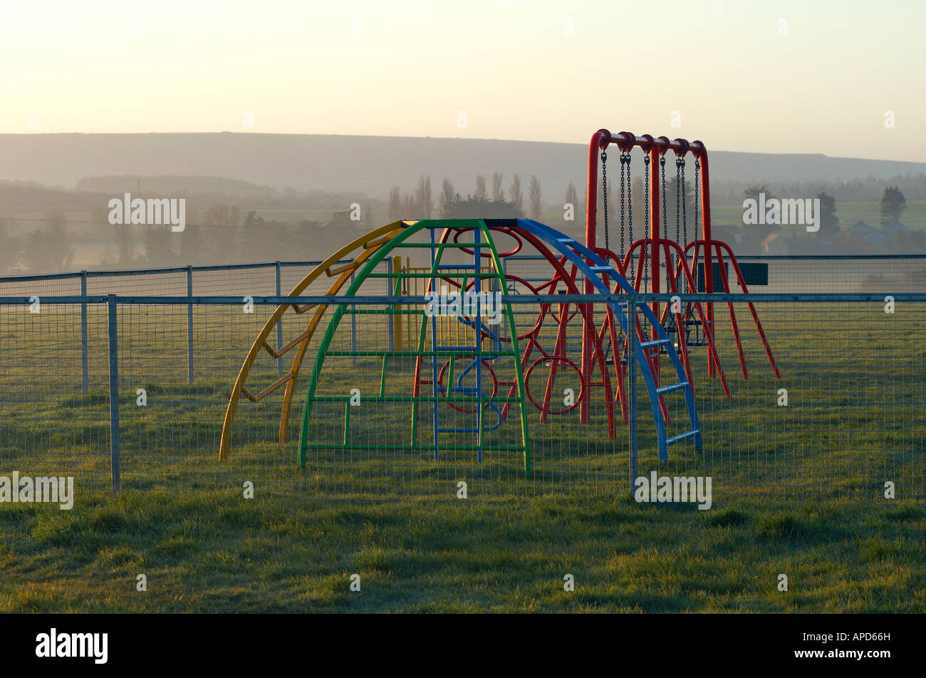 Playground roundabouts hi-res stock photography and images - Alamy