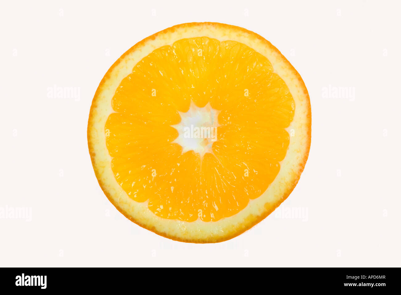 Slice of Orange close up Stock Photo - Alamy