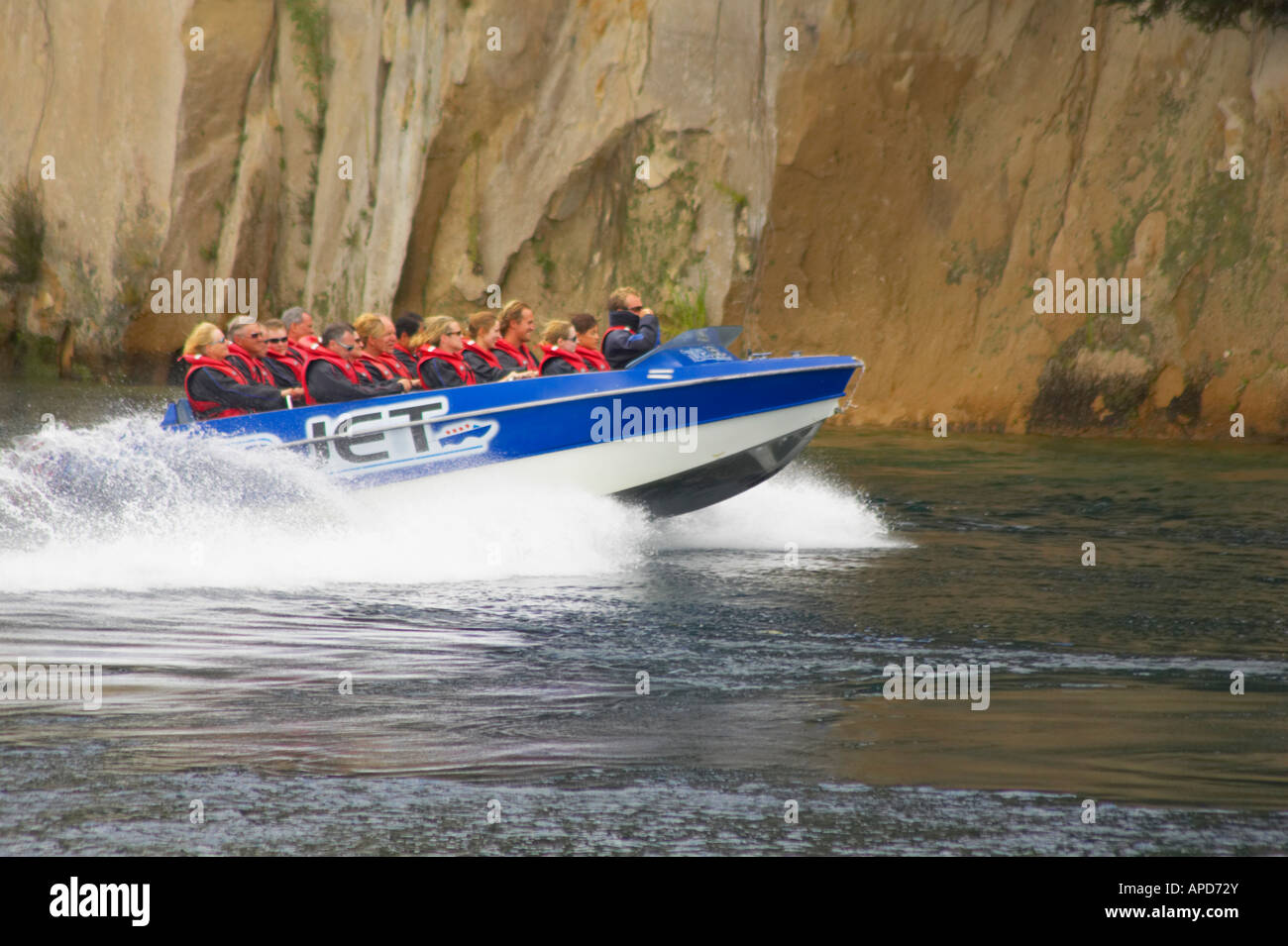 Huka Jet, Huka Falls, Waikato River, Taupo, New Zealand Stock Photo - Alamy