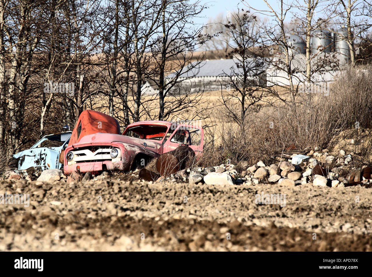 Discarded farm junk Stock Photo - Alamy