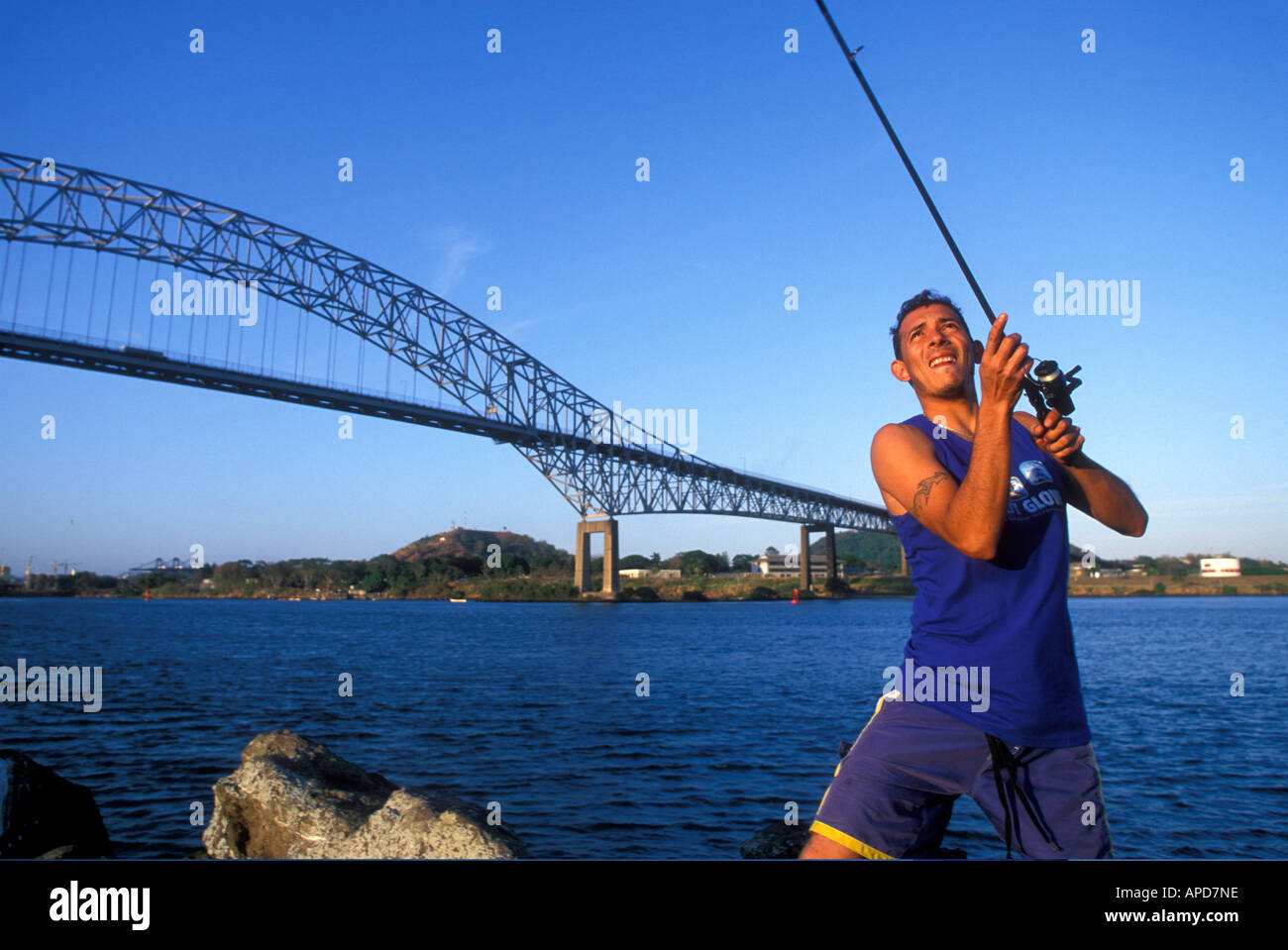 Bridge americas sunset panama hi-res stock photography and images - Alamy
