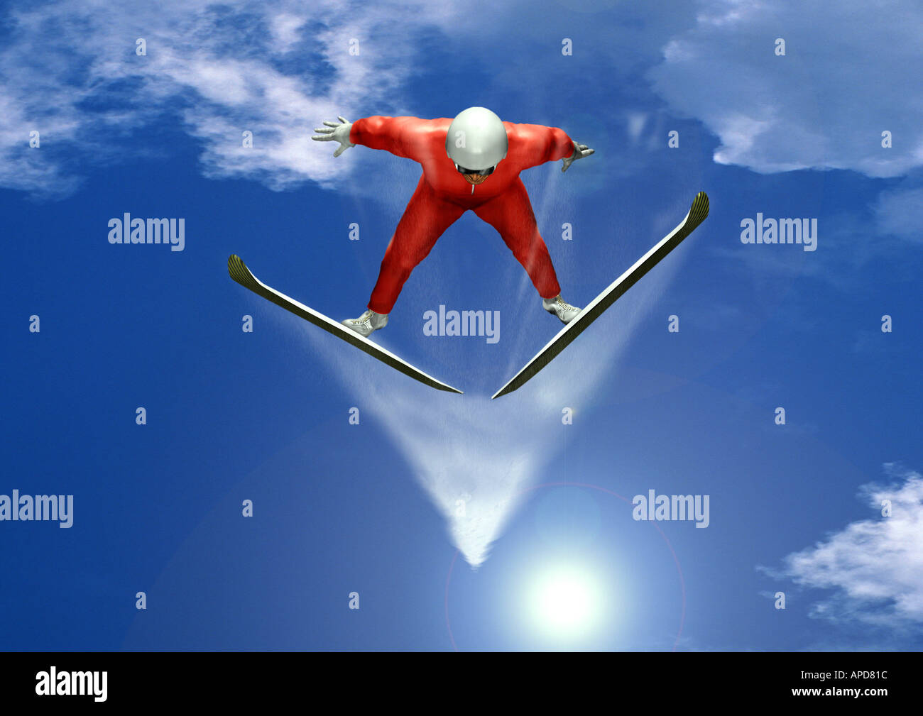 Teenage male acrobatic ski hi-res stock photography and images - Alamy
