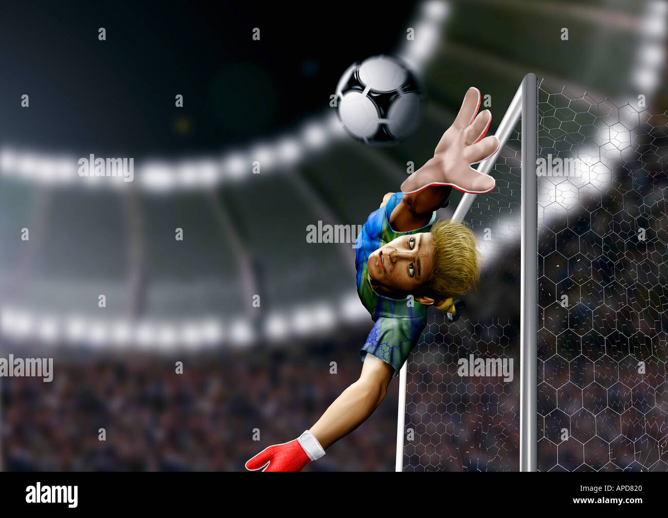 Professional soccer goalie hi-res stock photography and images - Alamy