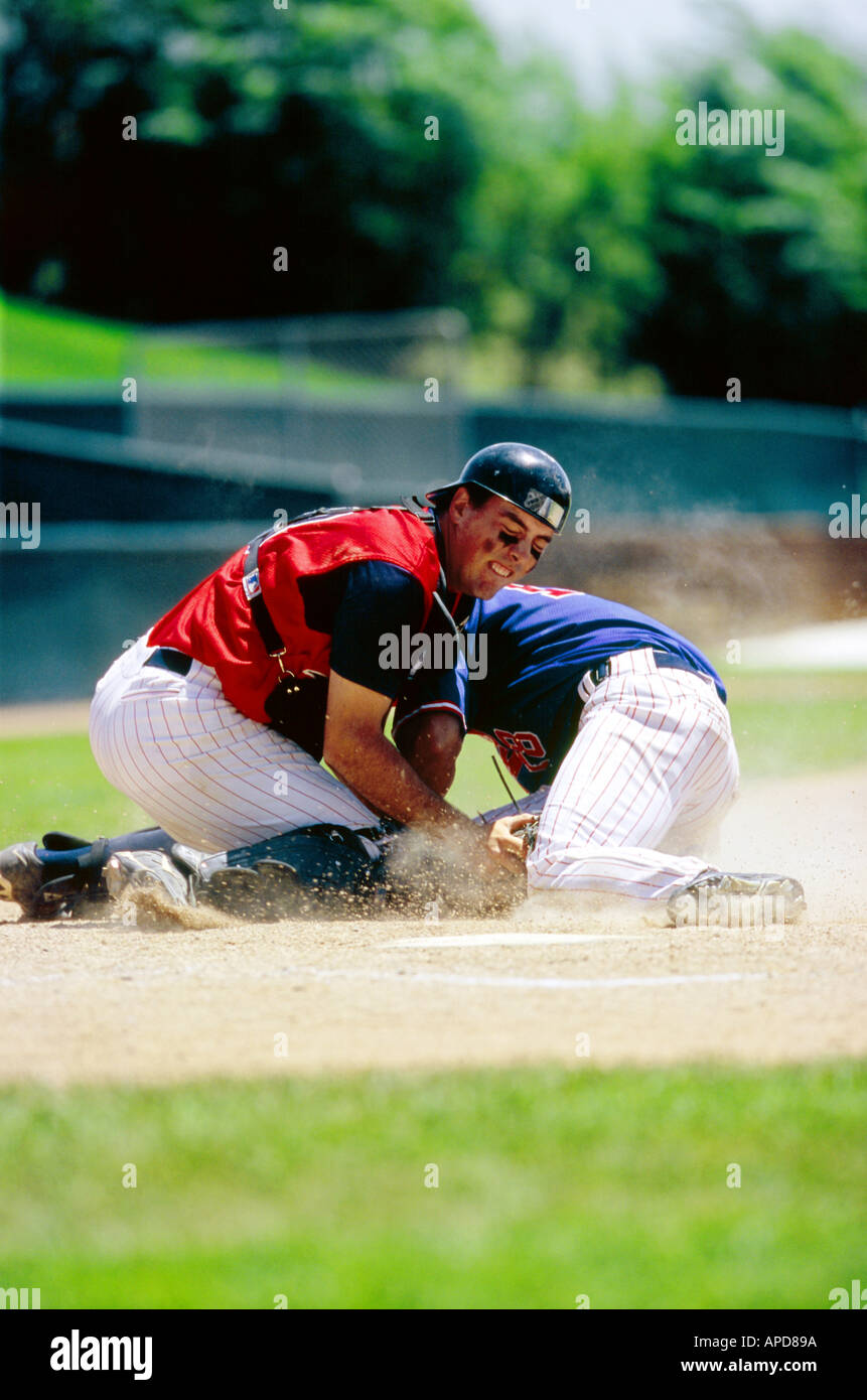 Sport Baseball Sliding Stock Photo - Alamy
