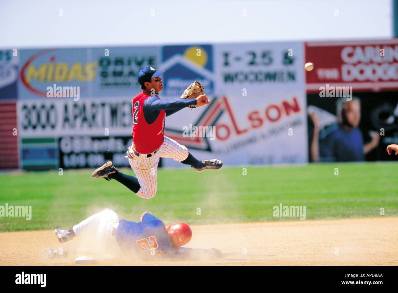 Sport Baseball Sliding Stock Photo - Alamy