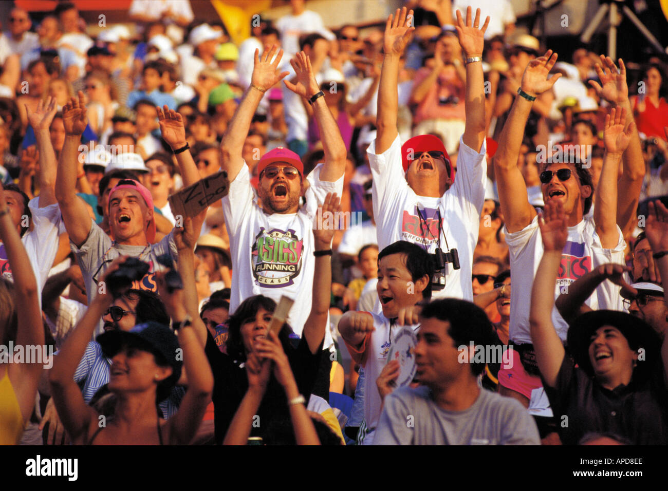 Crowd spectator standing playing sport competition hi-res stock ...