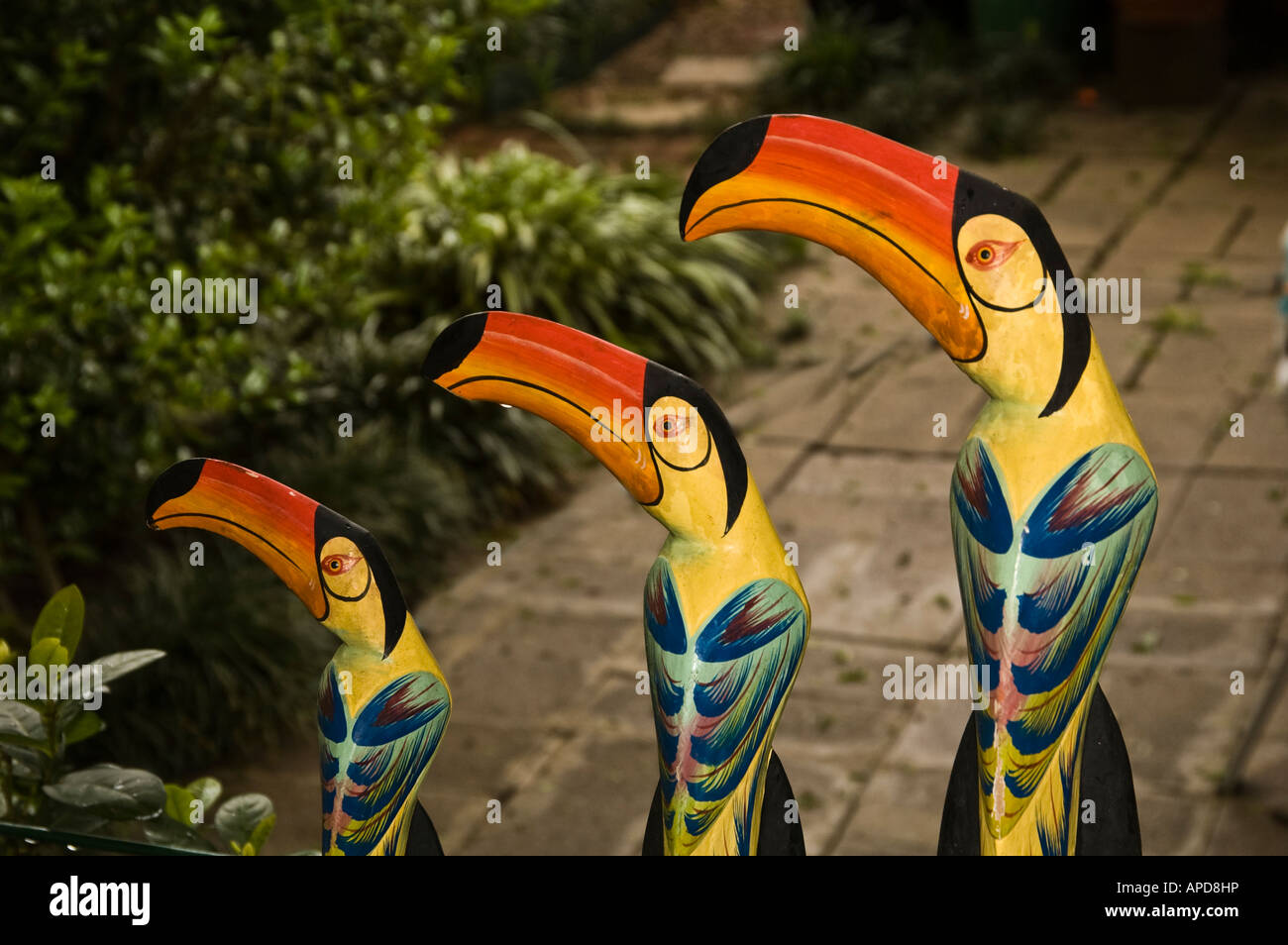 Three birds in a row Stock Photo - Alamy