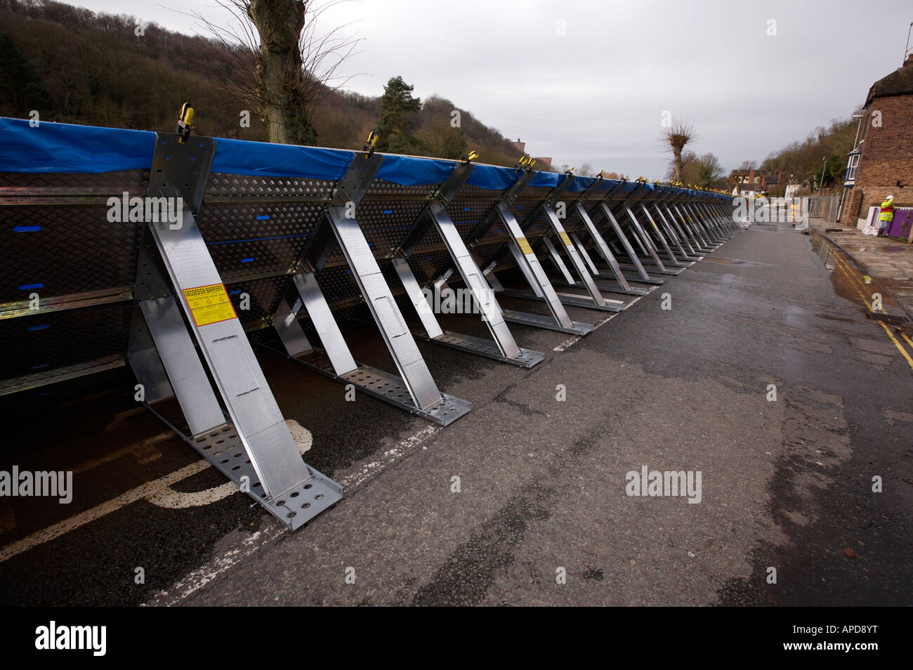 Ironbridge flood barrier hi-res stock photography and images - Alamy